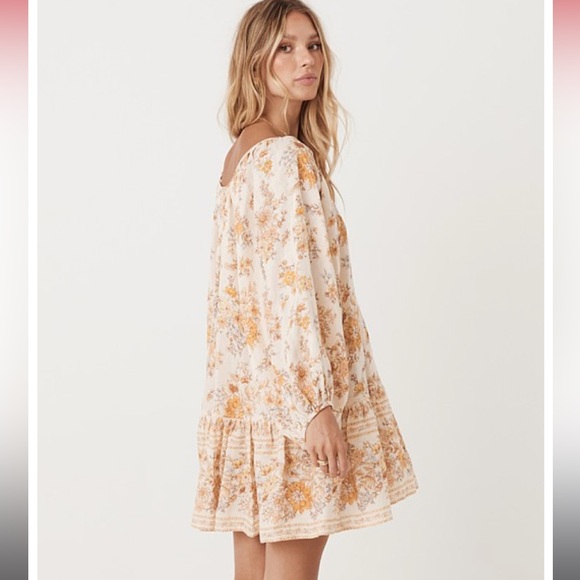 Spell | Dresses | Spell Meadowland Linen Tunic Dress Cream Nwt | Poshmark